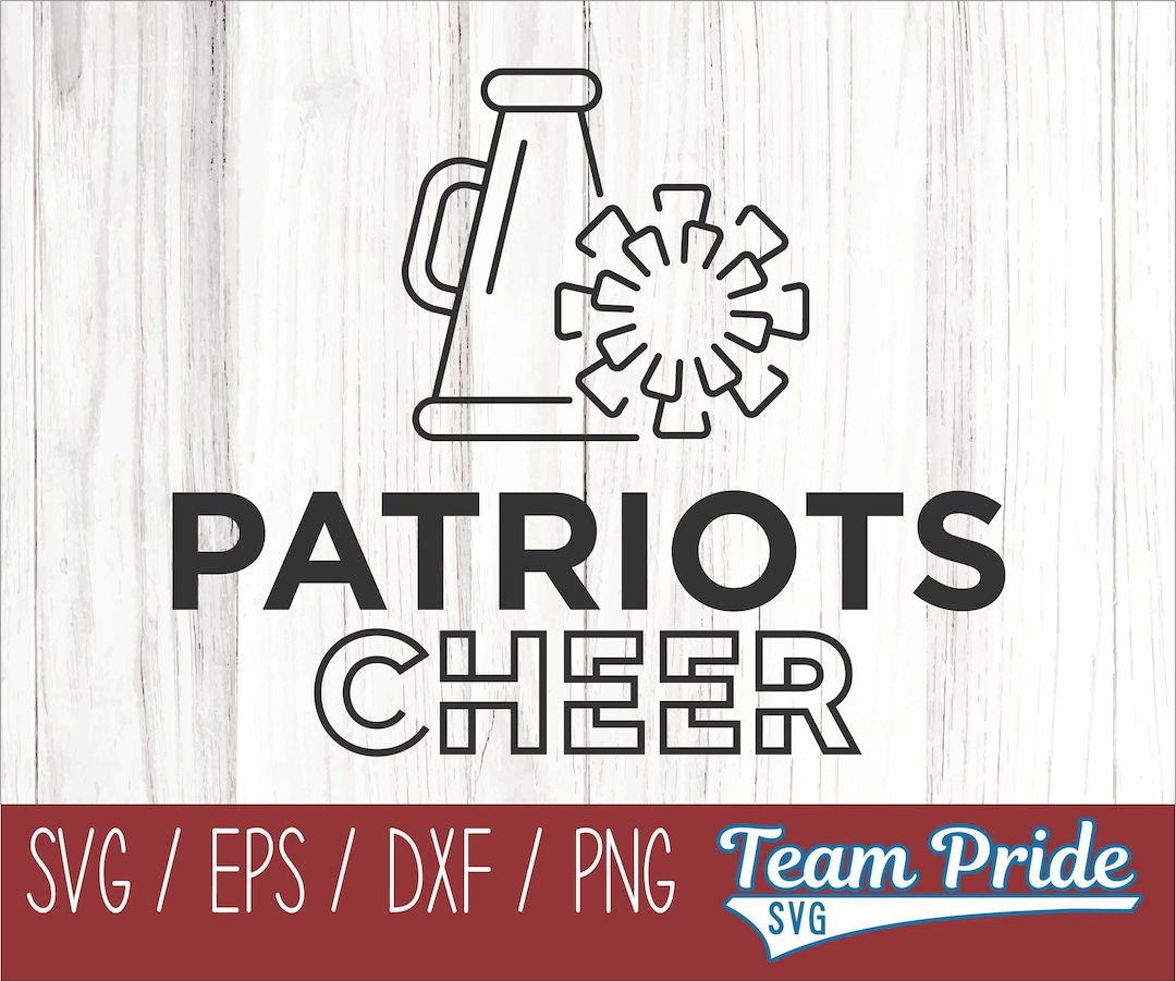 Patriots Cheer Line Art SVG Digital Download Printable - Svg, Eps, Dxf ...
