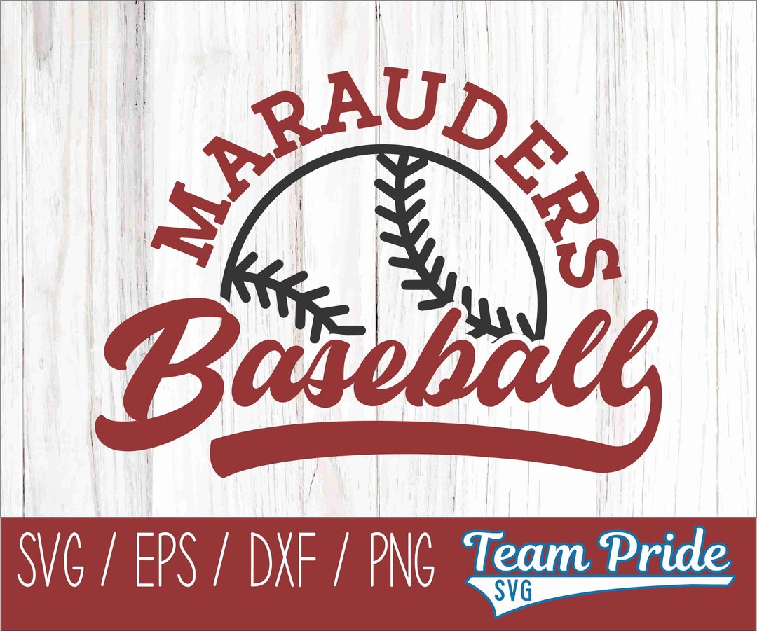Marauders Baseball Svg/dxf/eps/png Files - Sports Team Logo for Cutting ...