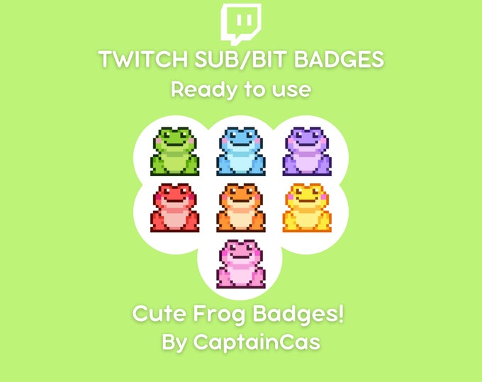 Pixel Peepo Sub/bit Badges - Etsy Canada