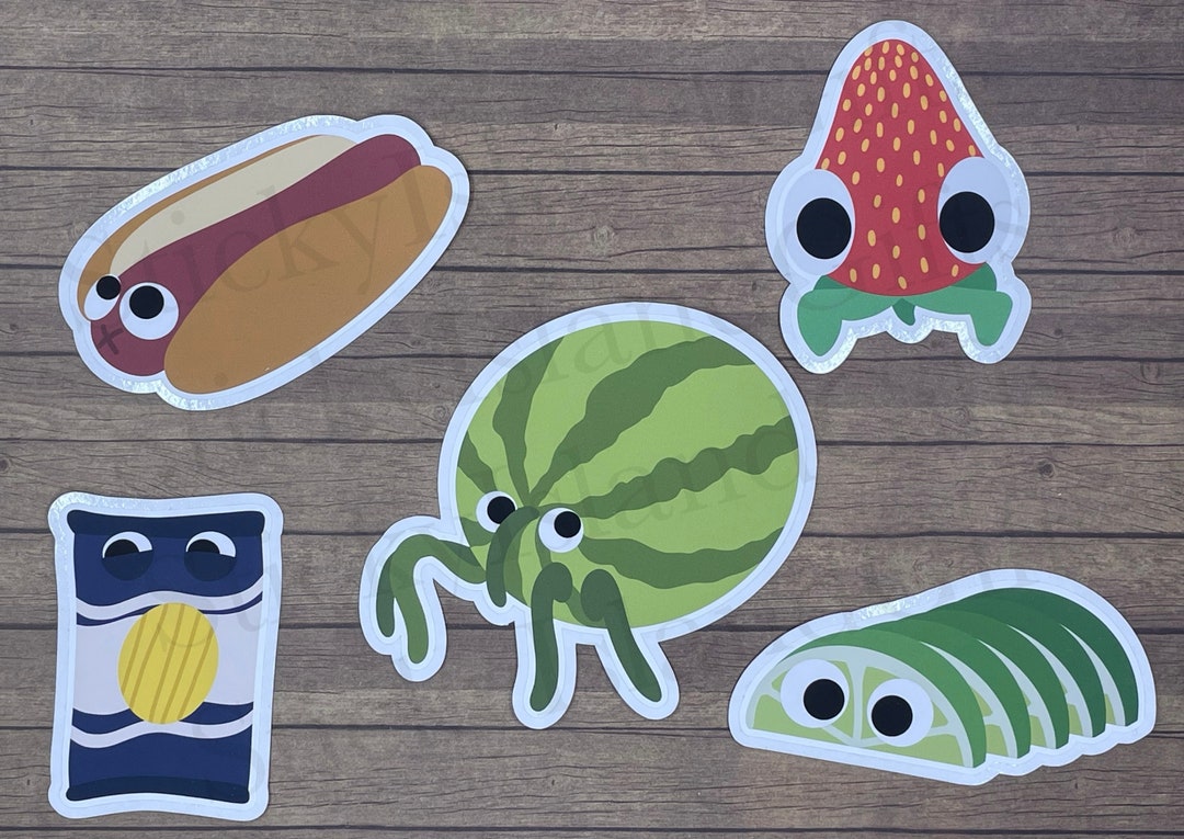 Snax Die Cut Stickers 3 Laptop Sticker, Crafting, Journal Sticker - Etsy