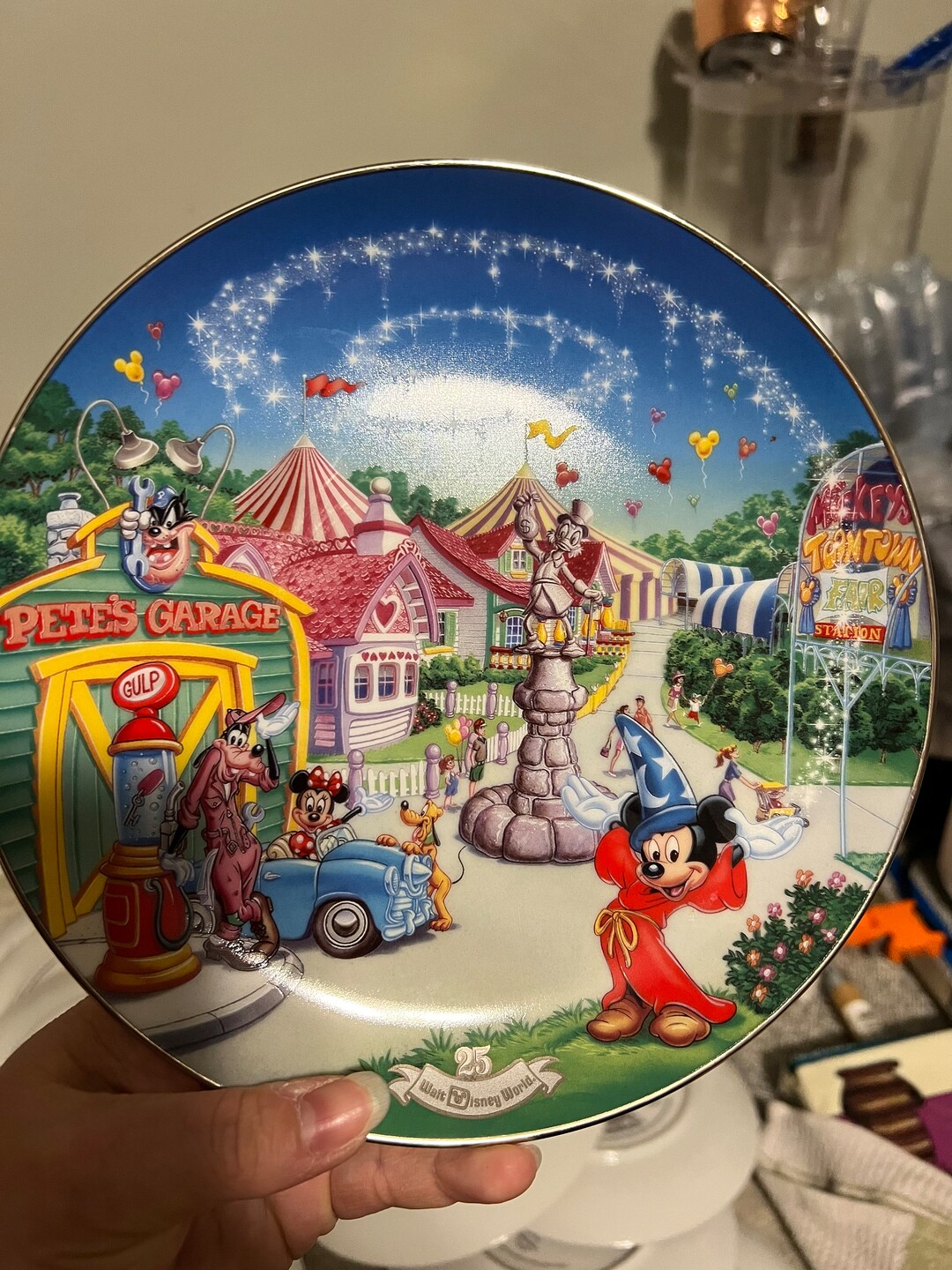 25th Anniversary Walt Disney Plate - Etsy