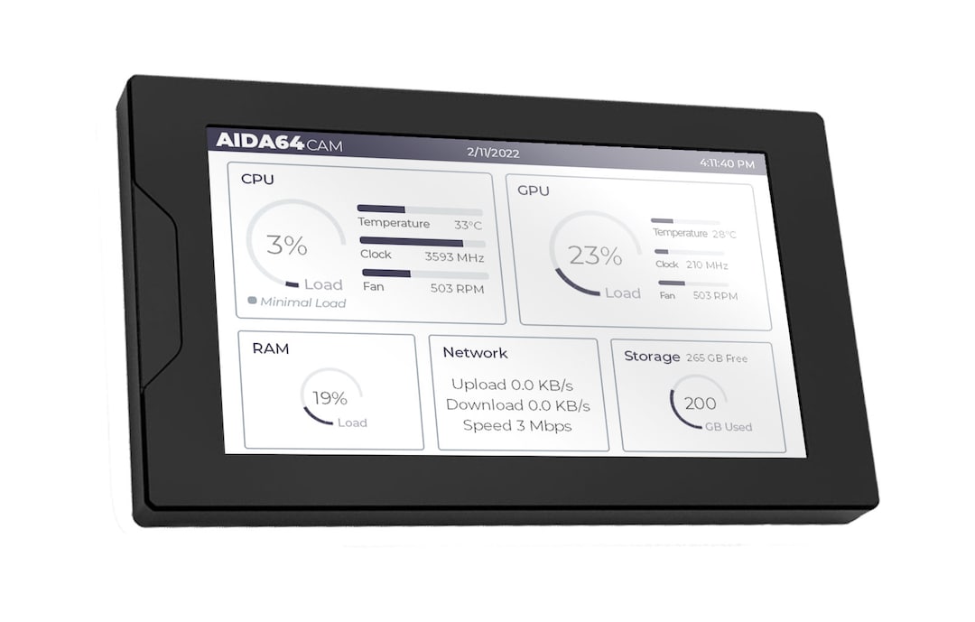 Sensor Panel - CAM AIDA64 Stat Monitor Skin (800x480) - Etsy