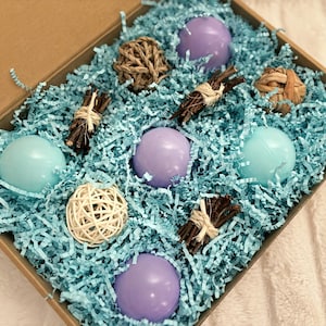 Galaxy Blue Bunny Rabbit Enrichment Box! Natural Foraging Toys and ...