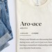 AROACE SHIRT, Aroace Definition Tshirt, Funny Ace Pride Shirt ...