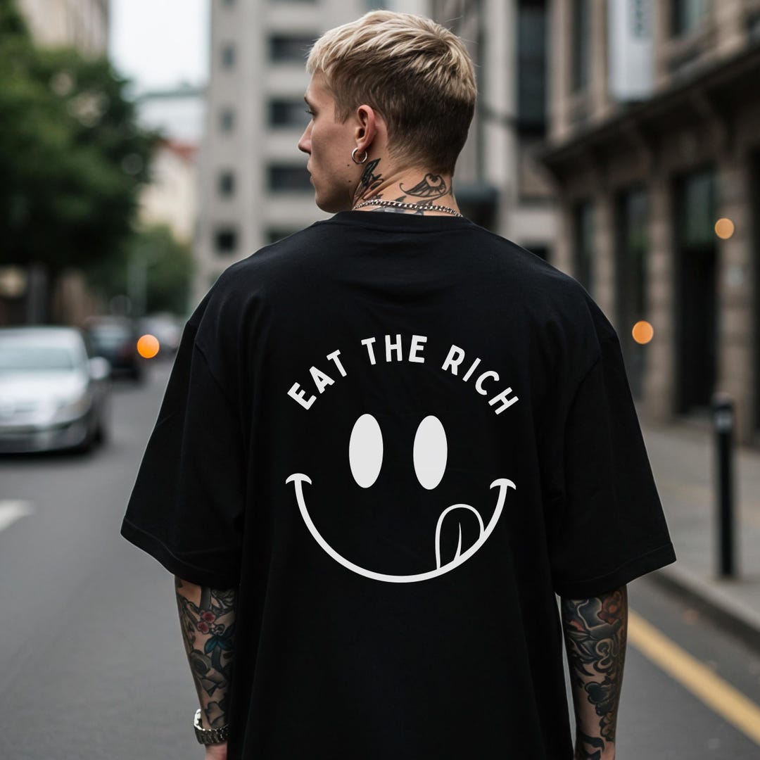EAT THE RICH Shirt, Anarchist Shirt, Eattherich Smile Tshirt, Socialist ...