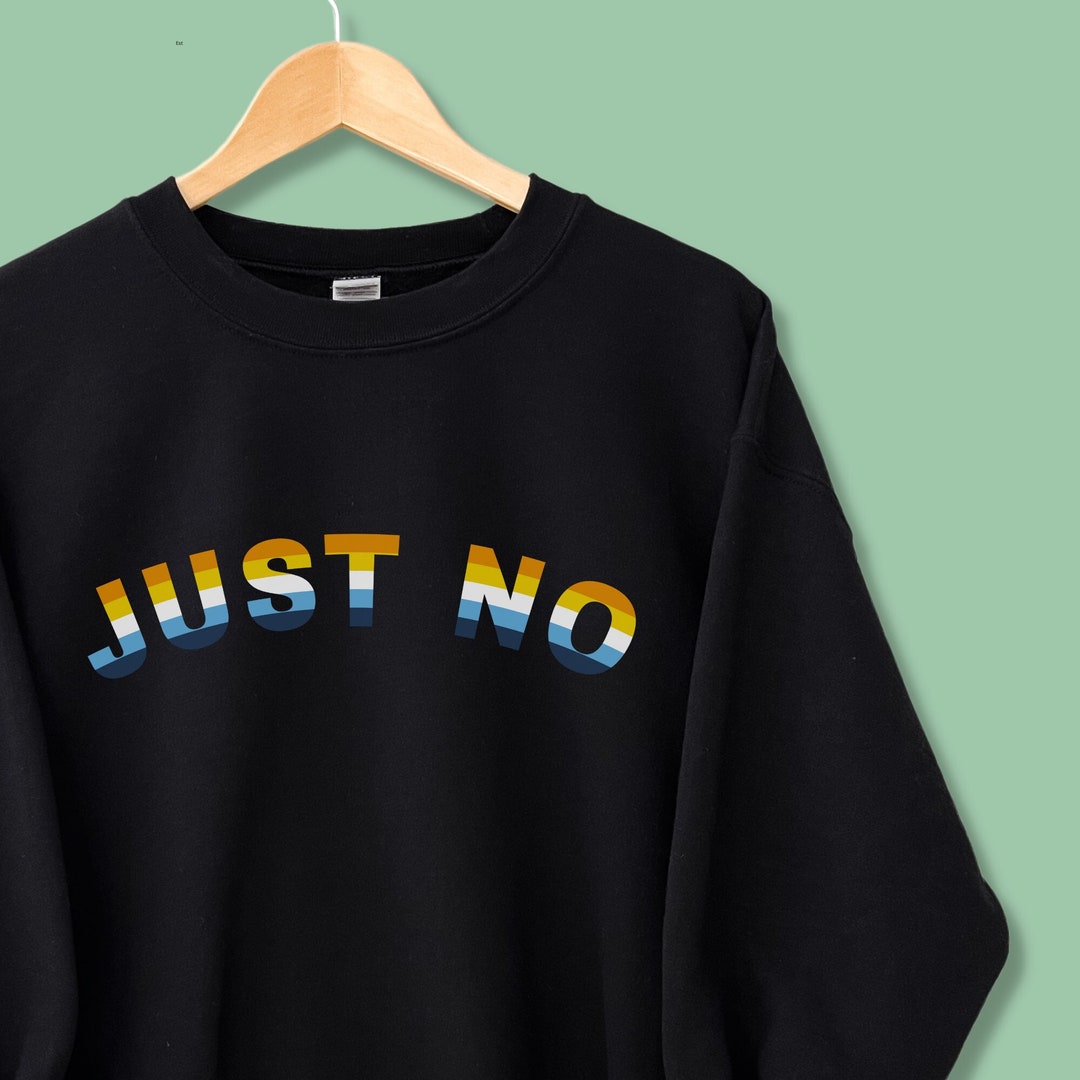 AROACE SWEATSHIRT, Just No Shirt, Aromantic Asexual Sweatshirt, Aroace ...