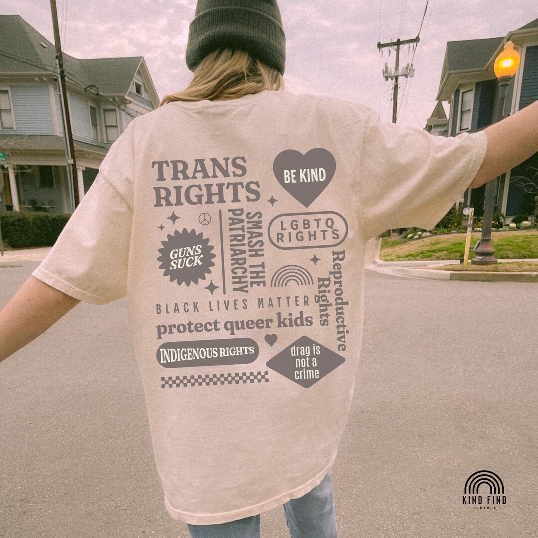 LGBTQ RIGHTS SHIRT, Trans Rights, Liberal Leftist Tshirt, Reproductive ...