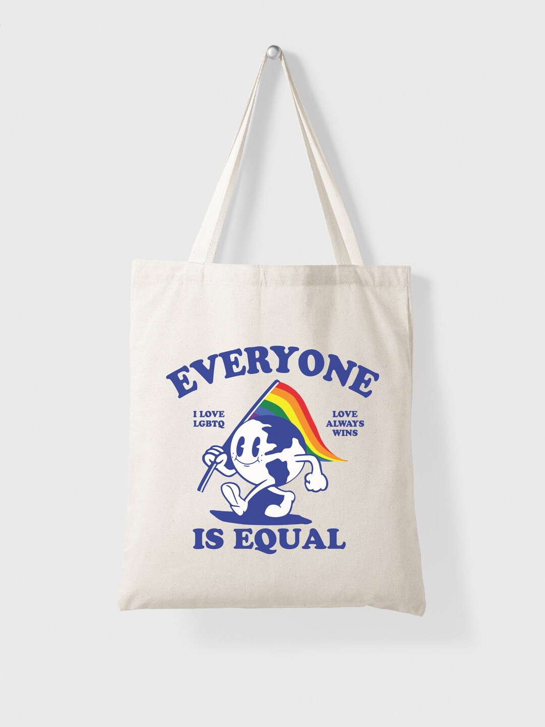 LGBTQ EQUAL RIGHTS Tote Bag, Gay Pride Bag, Equality Tote, Everyone is ...