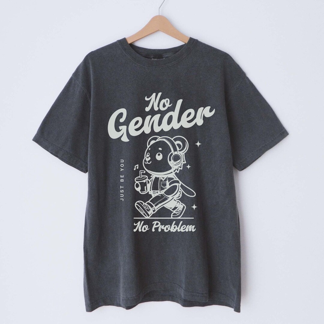 AGENDER SHIRT, Nonbinary Pride T-shirt, No Gender No Problem ...
