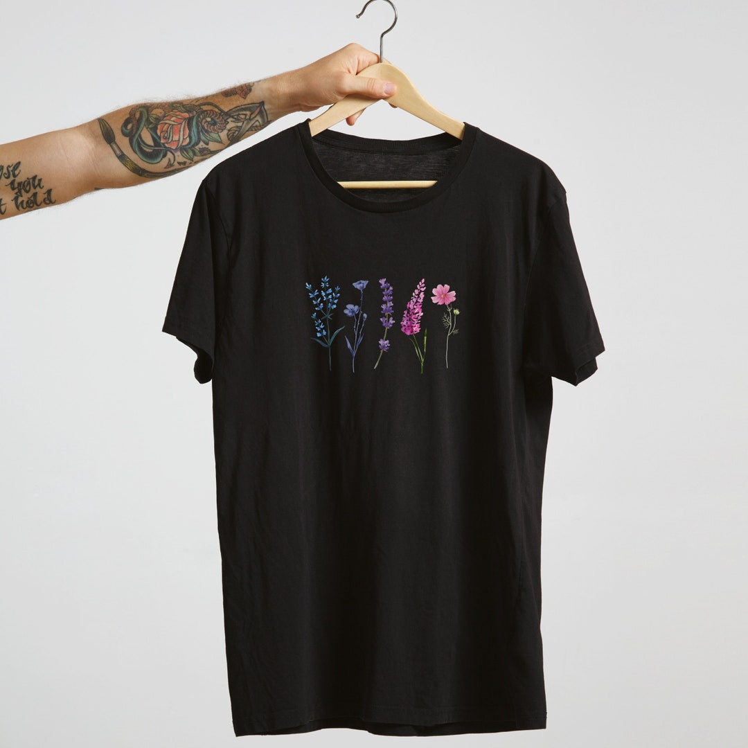 SUBTLE BISEXUAL SHIRT, Bisexual Wildflower Tshirt, Bi Pride Shirt ...