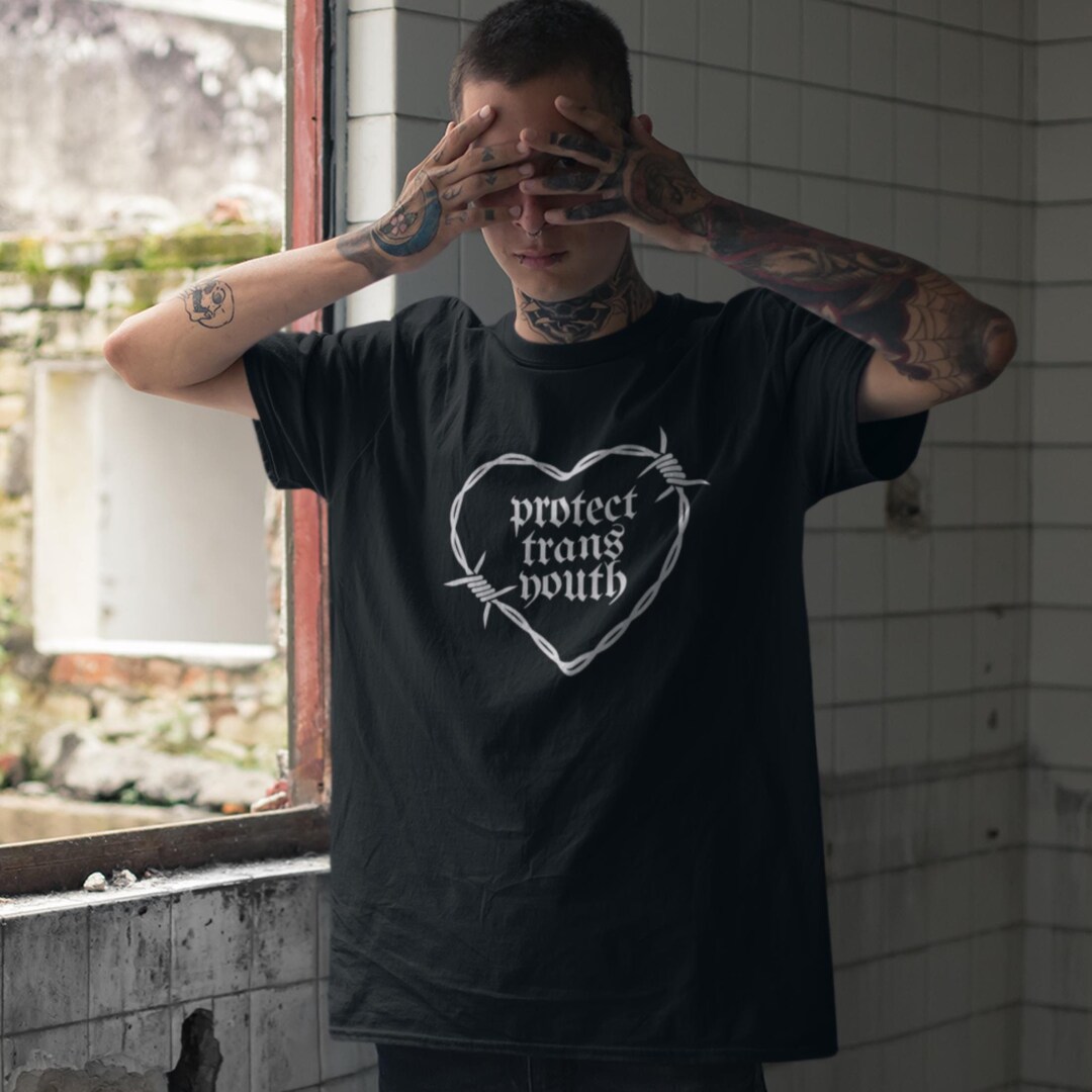 PROTECT TRANS YOUTH Shirt, Support Trans Kids, Leftist Tshirt, Trans ...
