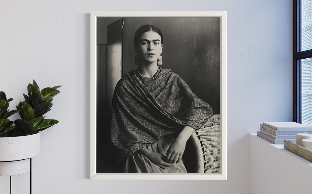 Rare Frida Kahlo Portre Canvas Wall Art Print Vintage Frida - Etsy