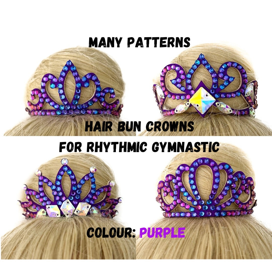 Crown Bun Rhythmic Gymnastic Accessories for Hair Jewelery Rgcrown ...