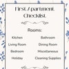 Downloadable, Printable First Apartment Checklist Planner PDF - Etsy