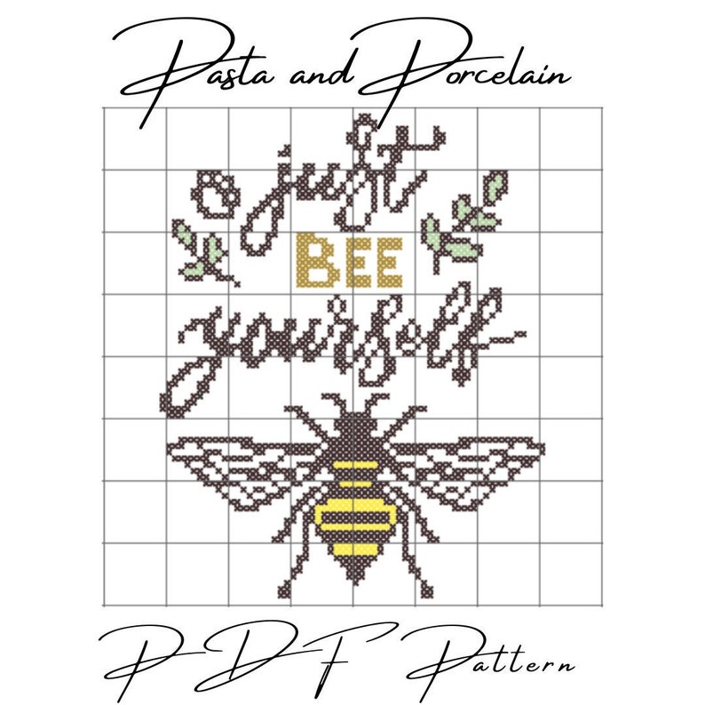 Just Bee Yourself Cross Stitch Pattern PDF - Etsy
