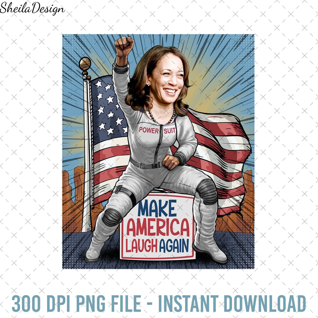 MALA Make America Laugh Again Png, 2024 Kamala Harris President Png ...