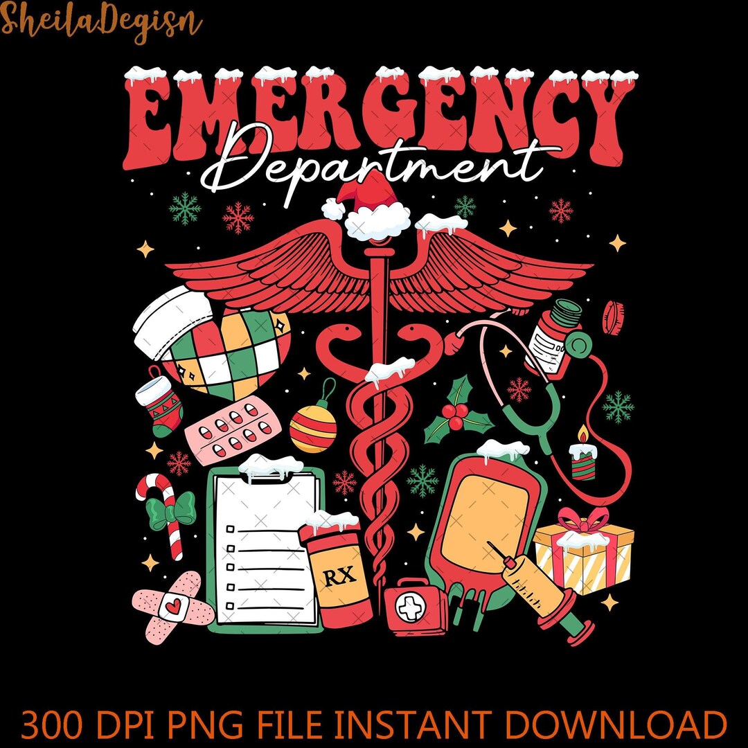 Emergency Department Christmas Png, Emergency Room Png, ER Crew ...