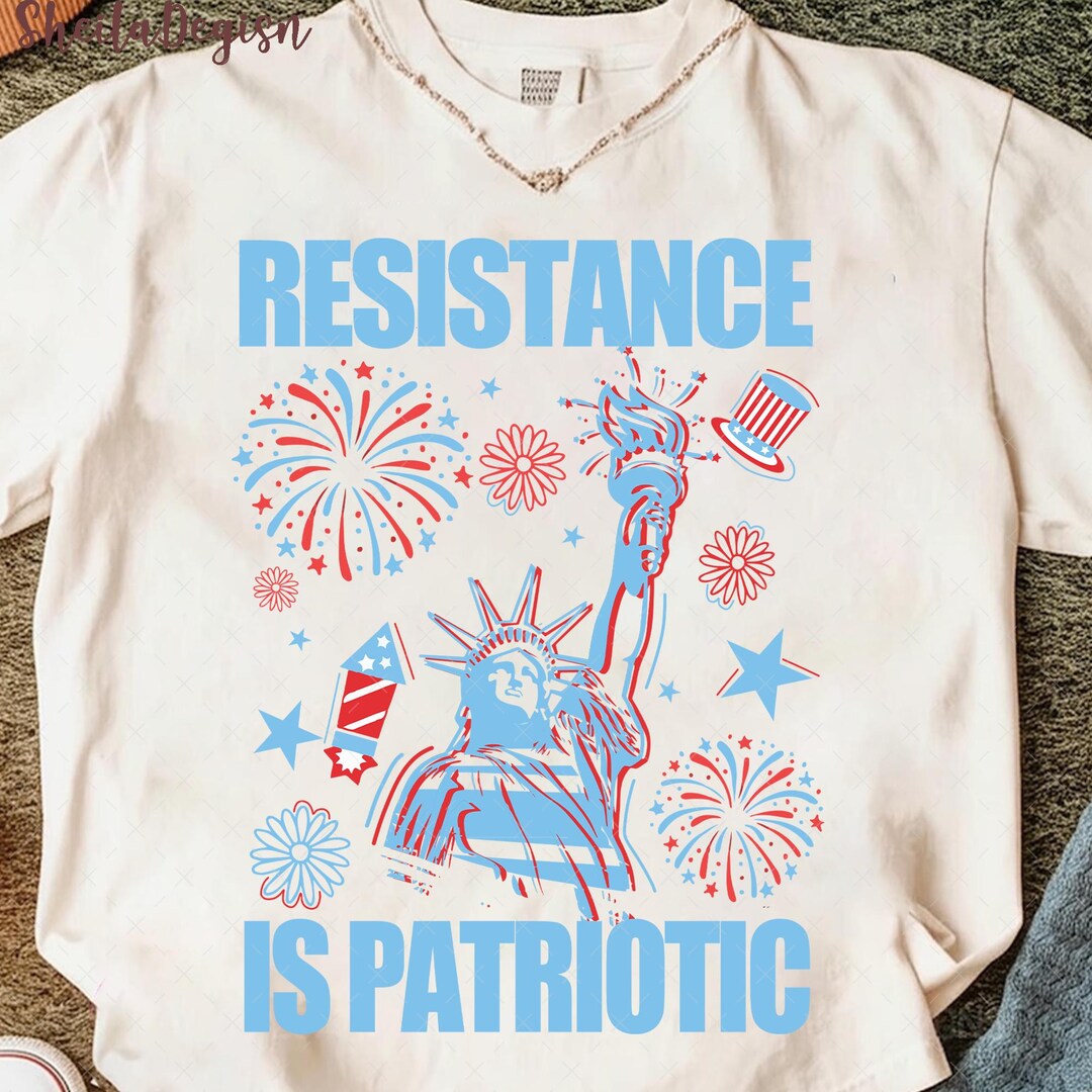 Resistance is Patriotic 4th of July Png, Anti Trump Png, Resist Trump ...