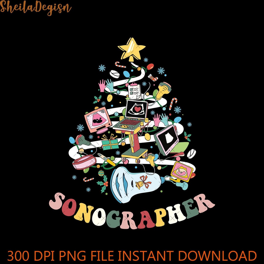 Sonographer Christmas Tree Png, Christmas Ultrasound Technologist Png ...
