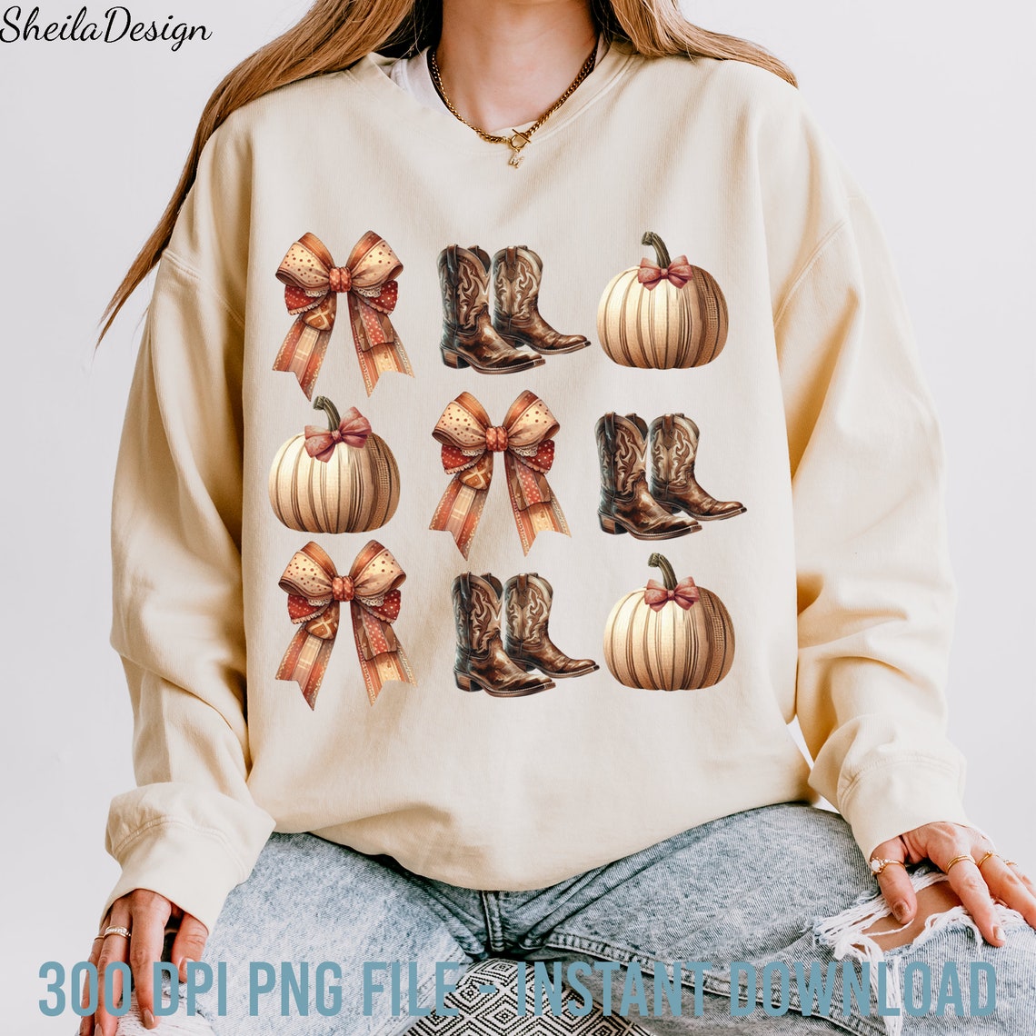 Fall Coquette Bow Png, Western Cowgirl Boots Png, Autumn Vibes Png ...