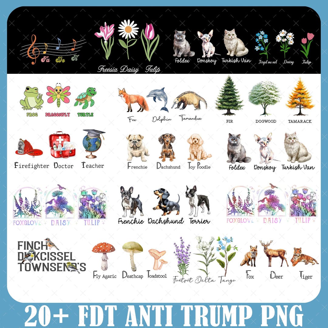 Bundle 20+ Subtle FDT Png, Bird FDT Gift, Dog Anti Trump Png, Anti MAGA ...