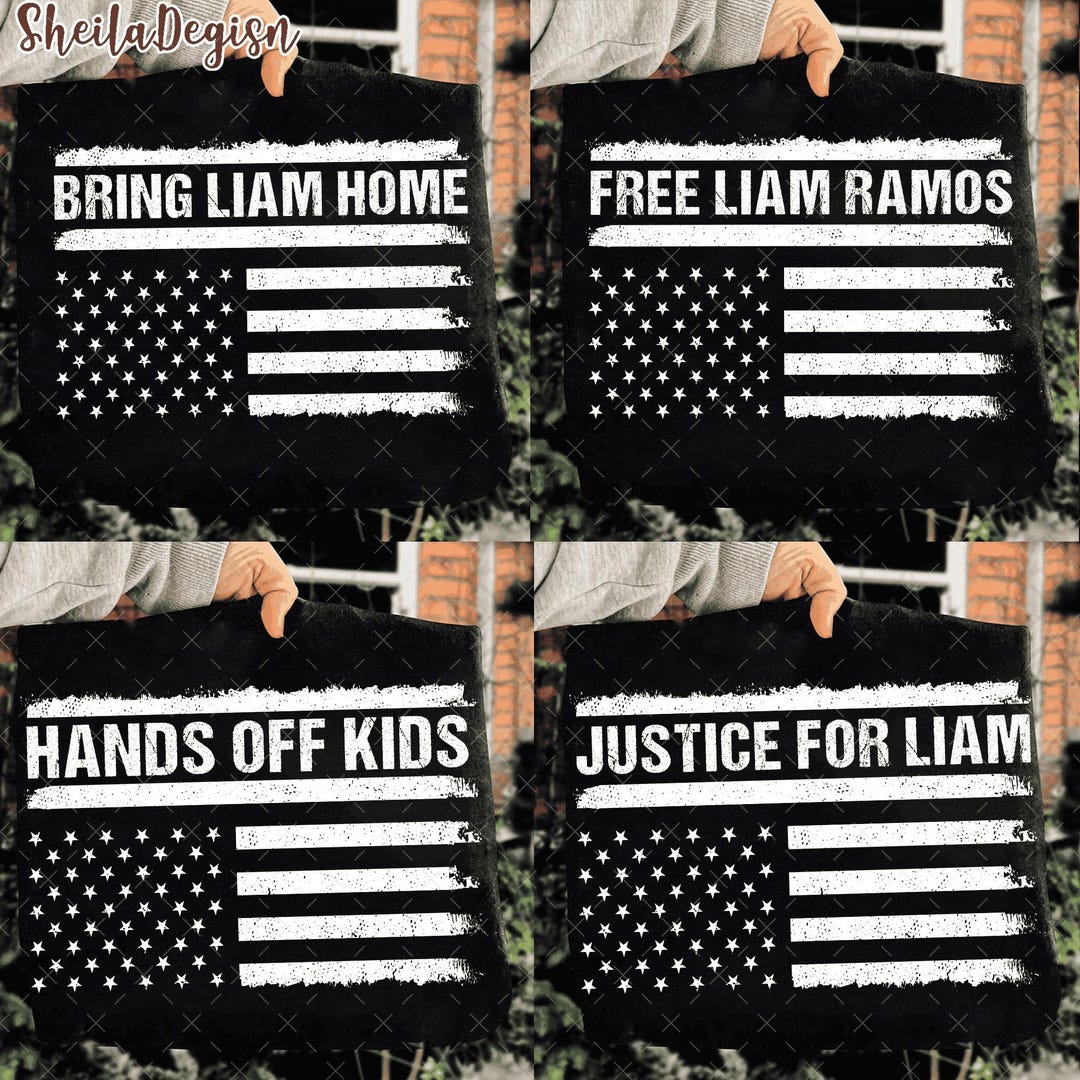 Hands off Kids Liam Ramos American Flag Png, Pretti Good Nurse Png, RIP ...