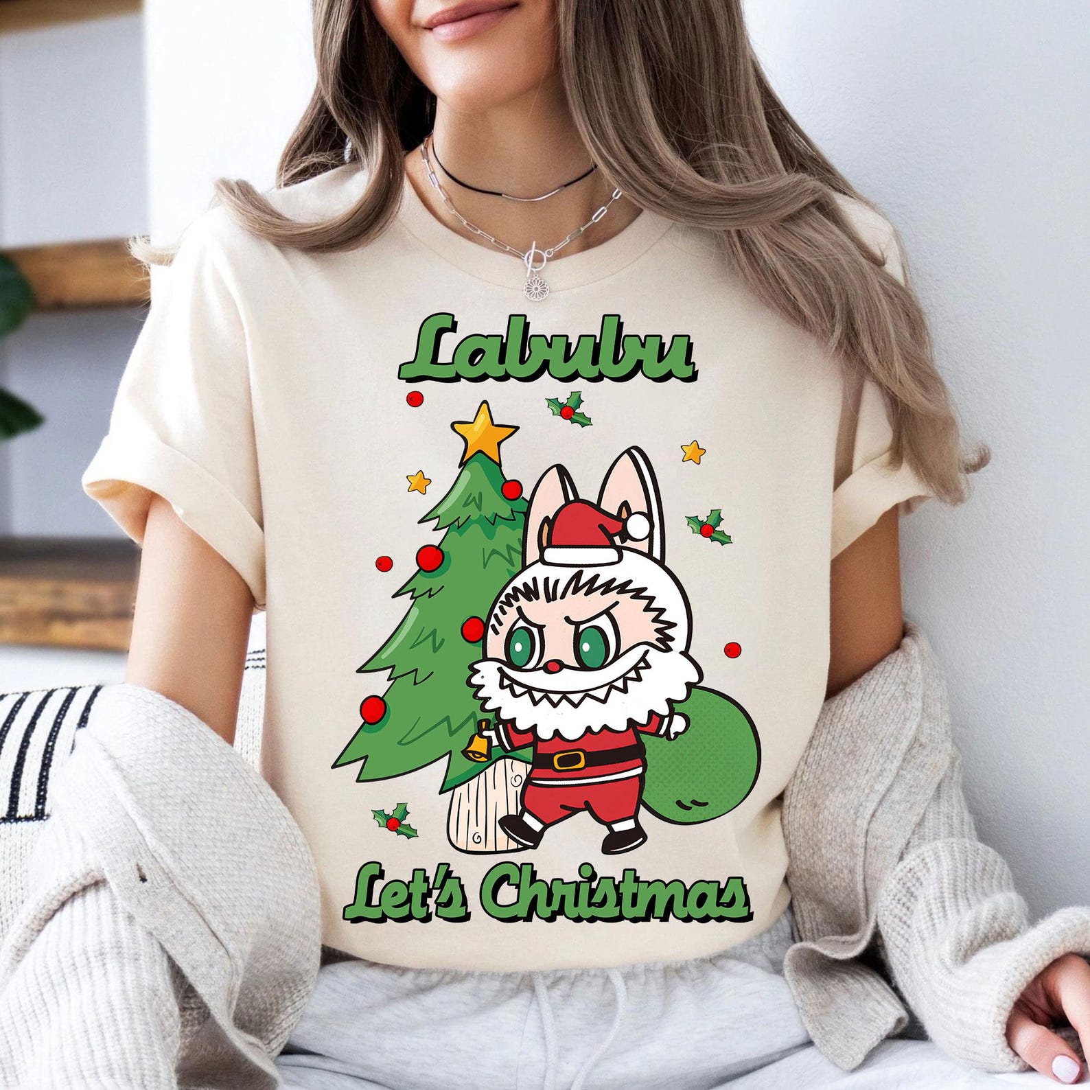 Let's Christmas Labubu Christmas Png, Merry Christmas Png, Funny Labubu ...