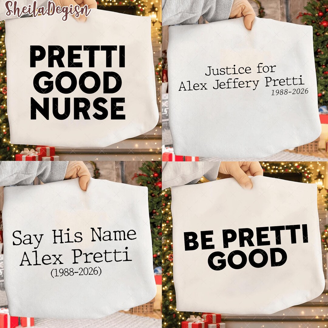 Justice for Alex Pretti Png, Pretti Good Nurse Png, Abolish ICE Png ...