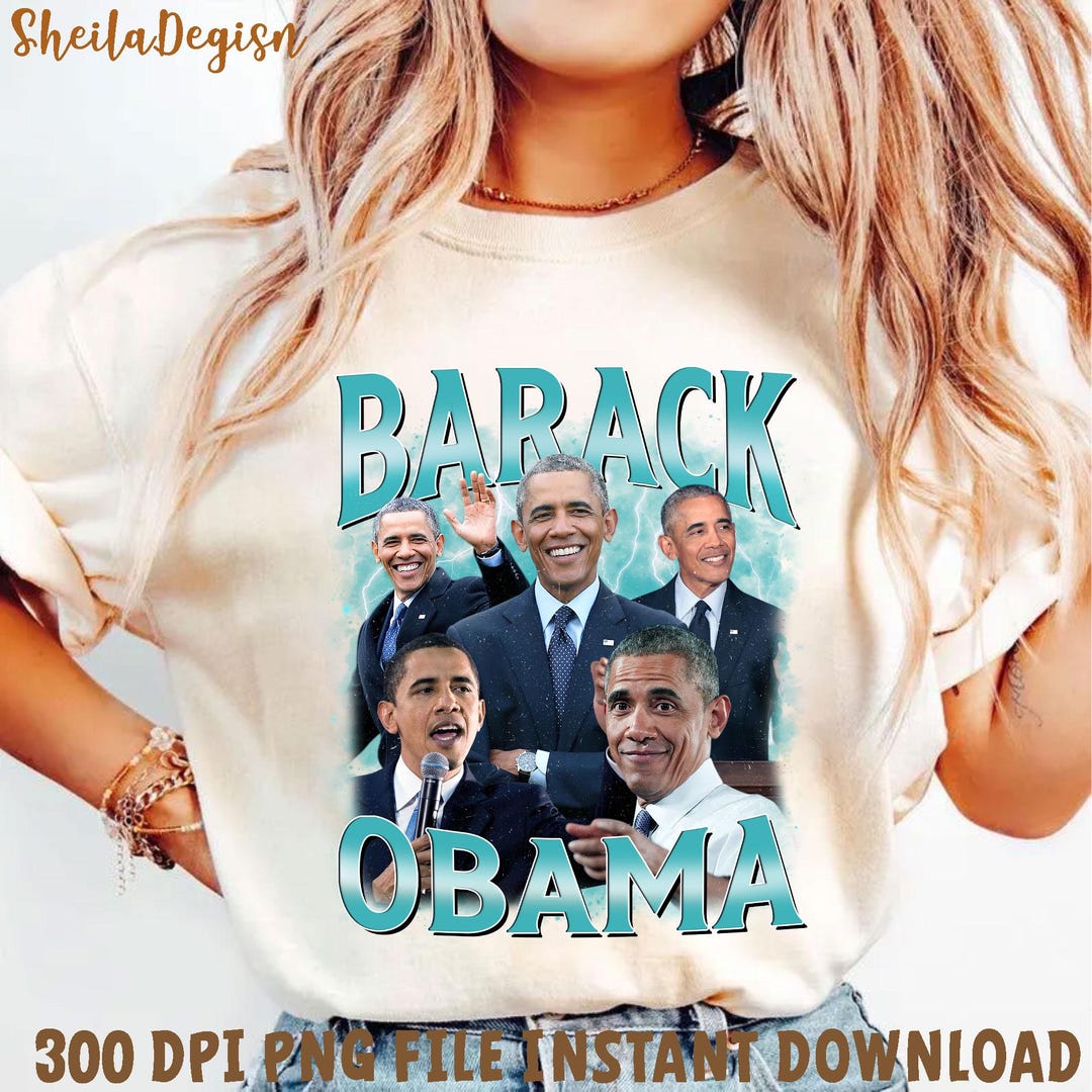 Barack Obama Retro 90s Png, Barack Obama,barack Obama Fan Gift ...