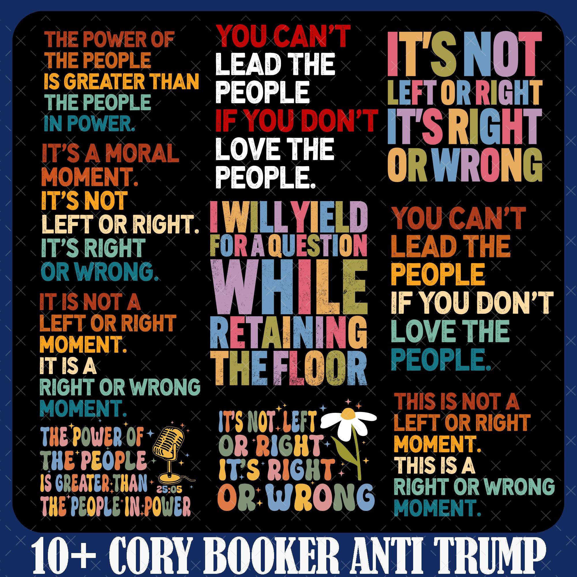 10+ Cory Booker Quotes Png Bundle, It's Not Left or Right It's Right or ...