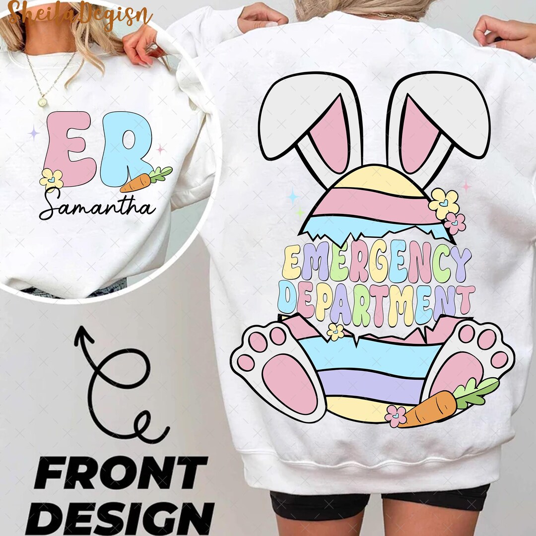 Easter Emergency Department Png, Fun Skeleton Er Nurse Png Sublimation ...
