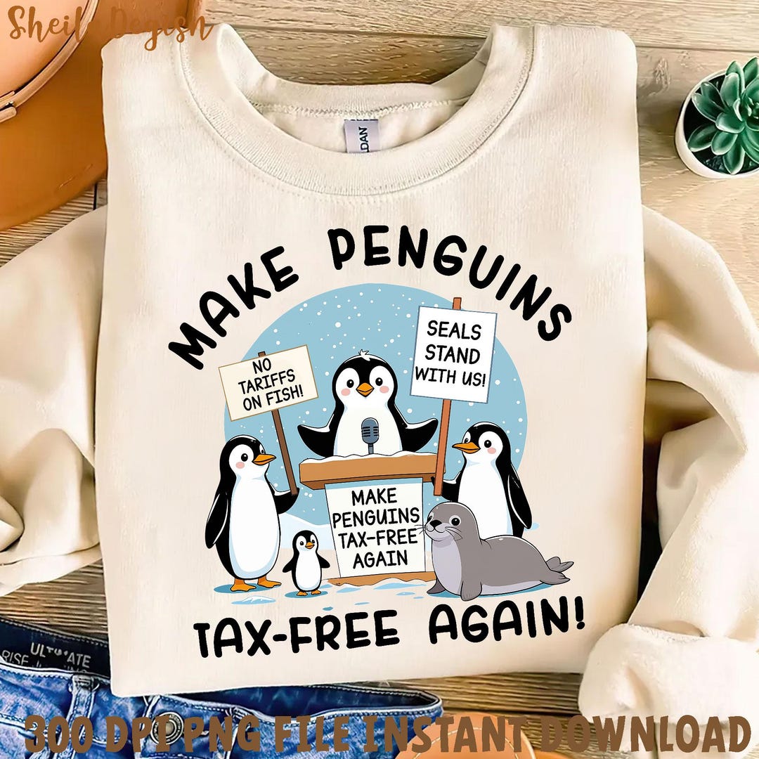 Make Penguins Tax-free Again Png, Penguins Resist PNG, Flippers Up ...