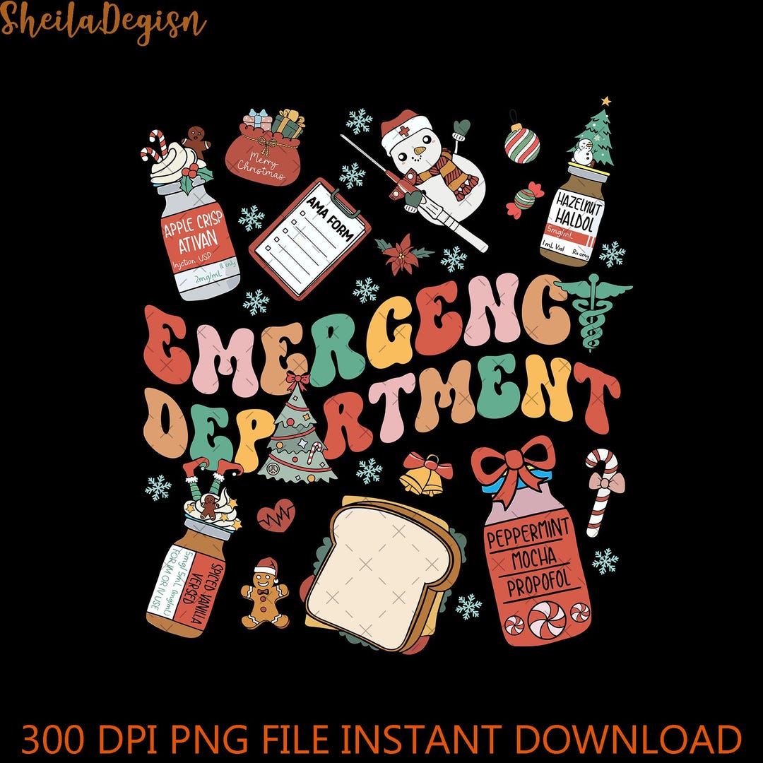 Emergency Department Christmas Png, Emergency Room Png, ER Crew ...