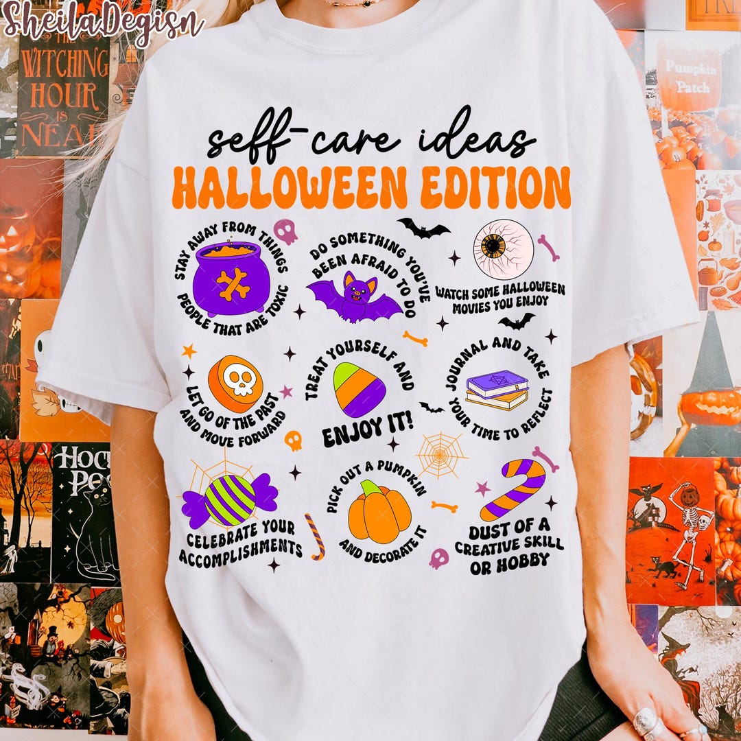 Self Care Ideas Halloween Png, School Psych Counselor Png, Halloween ...