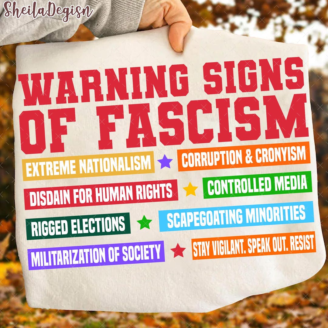 Fascism Warning Sign Png, Anti-trump Png, No Kings Protest Png, Pro ...