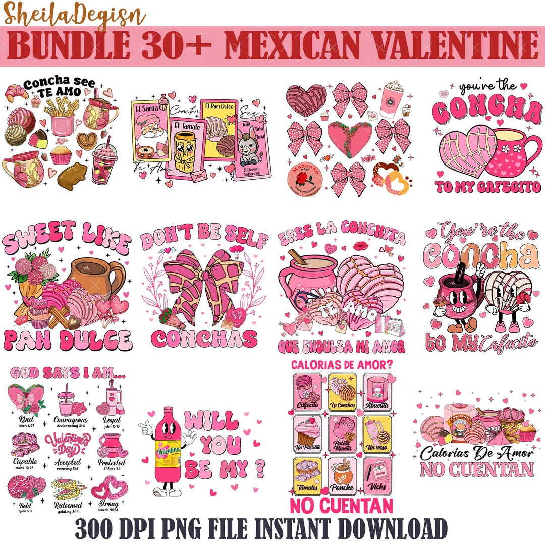 30+ Designs Conchas Valentine Png, Mexican Valentines, Concha Valentine ...