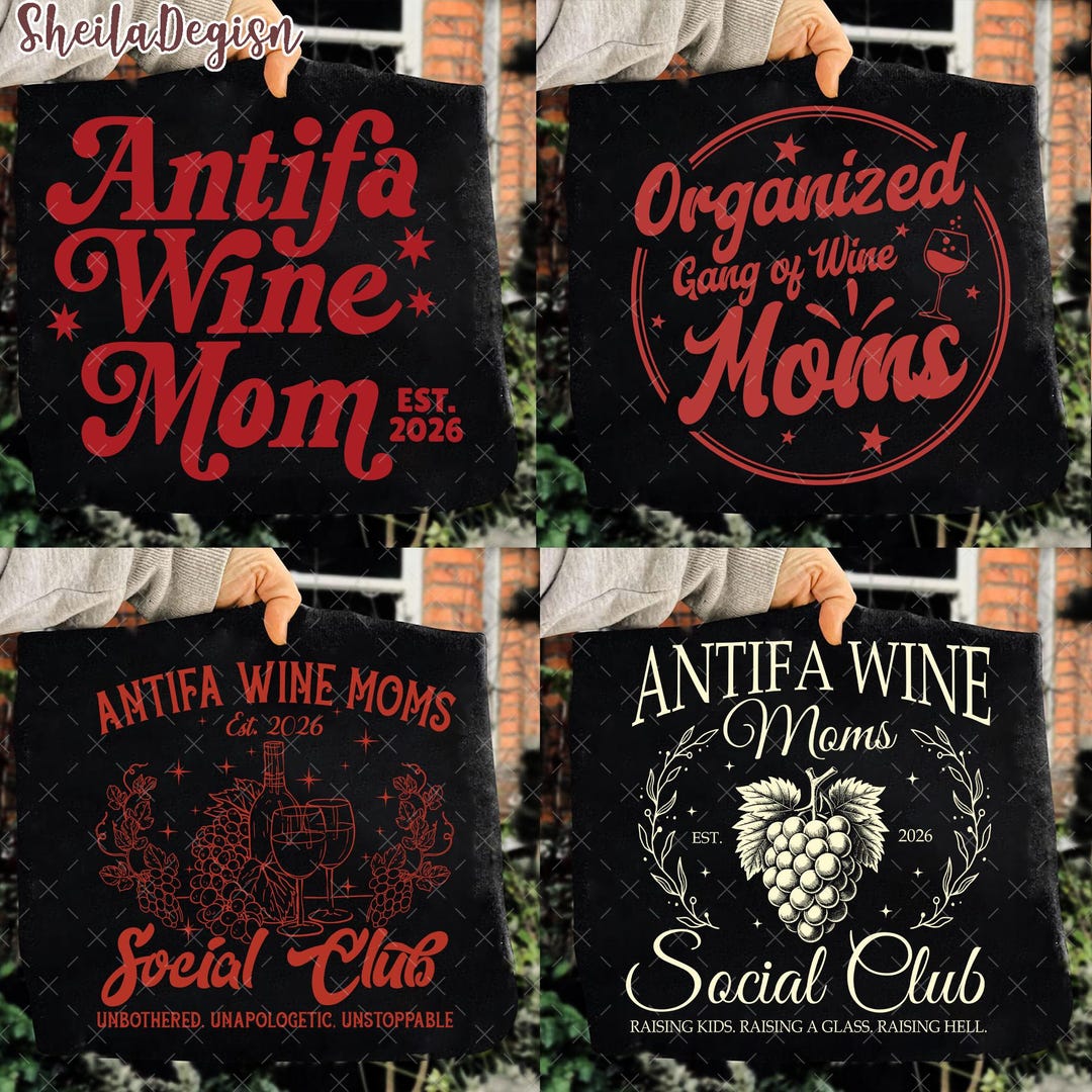 Organized Gang of Wine Moms Png, Wine Lovers Social Club Png, Funny ...