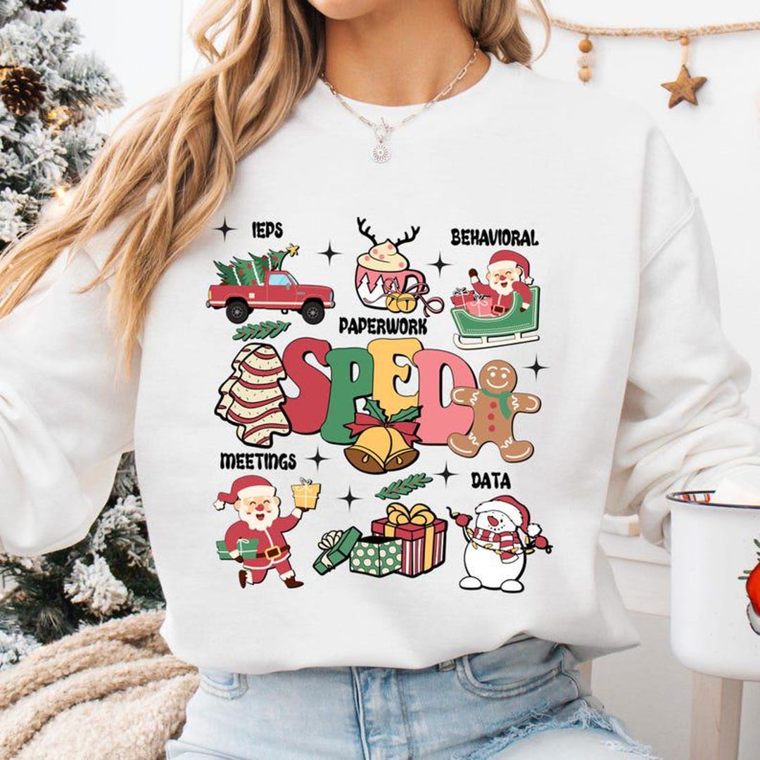 SPED Teacher Merry Christmas Png, Special Education Png, Sped Teacher ...