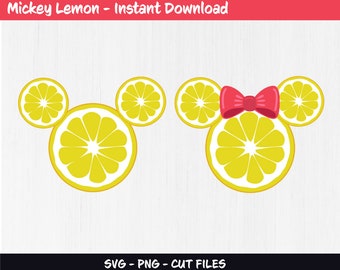 Mickey Lemon Head Svg - Etsy