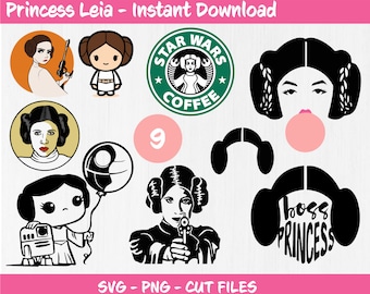 Princess Leia Svg - Etsy
