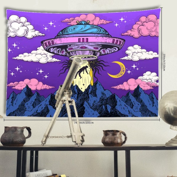Ufo Tapestry - Etsy