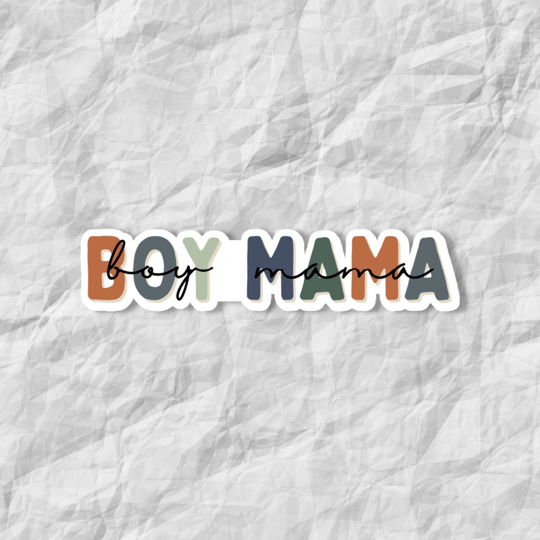 Boy Mama Sticker, Waterproof Vinyl Sticker, Motherhood Sticker, Gift ...