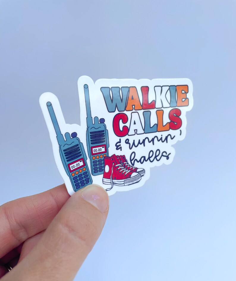 Walkie Calls and Running Halls School Admin Gift Sticker School Staff ...