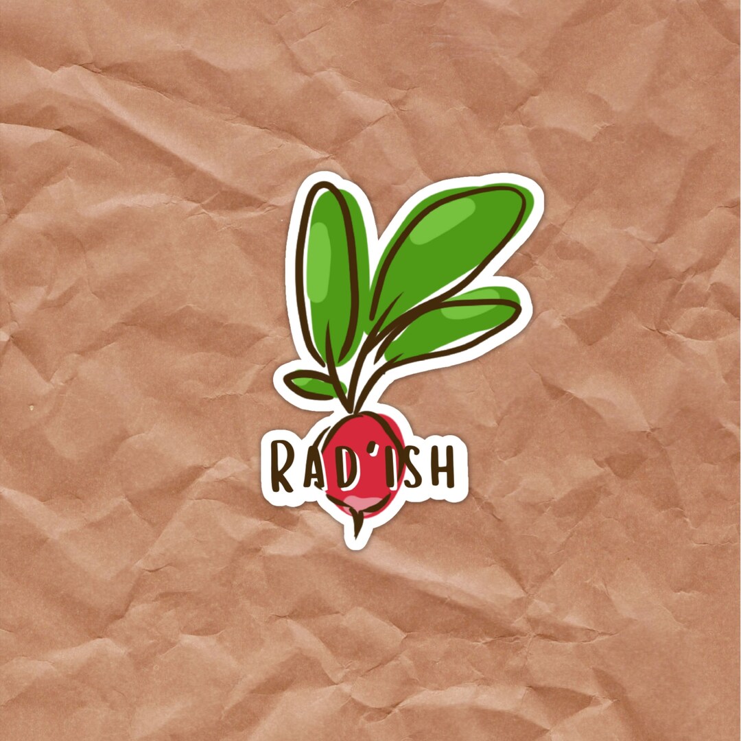 Vegetable Art Sticker, Pun Sticker, Veggie Stickers, Waterproof Vinyl ...