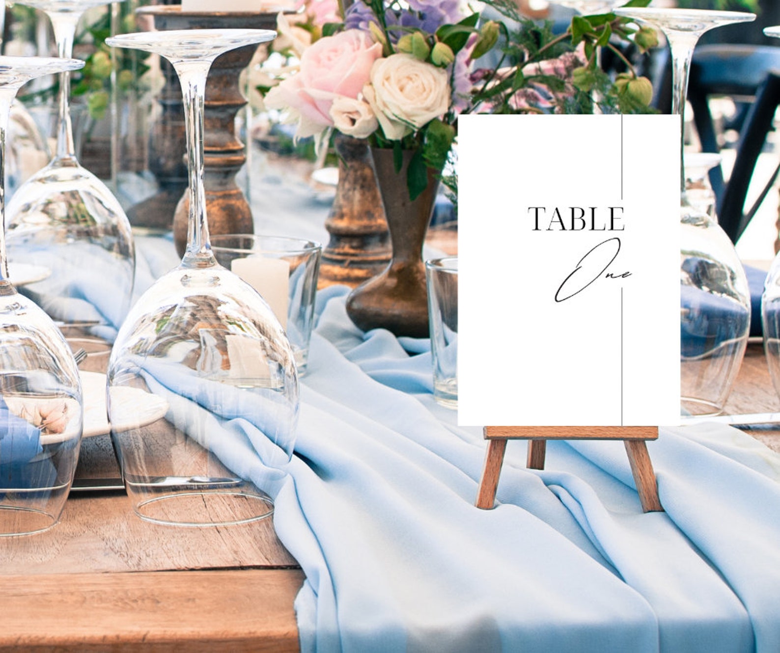 Elegant Table Numbers Wedding, Printable Table Numbers, Calligraphy ...