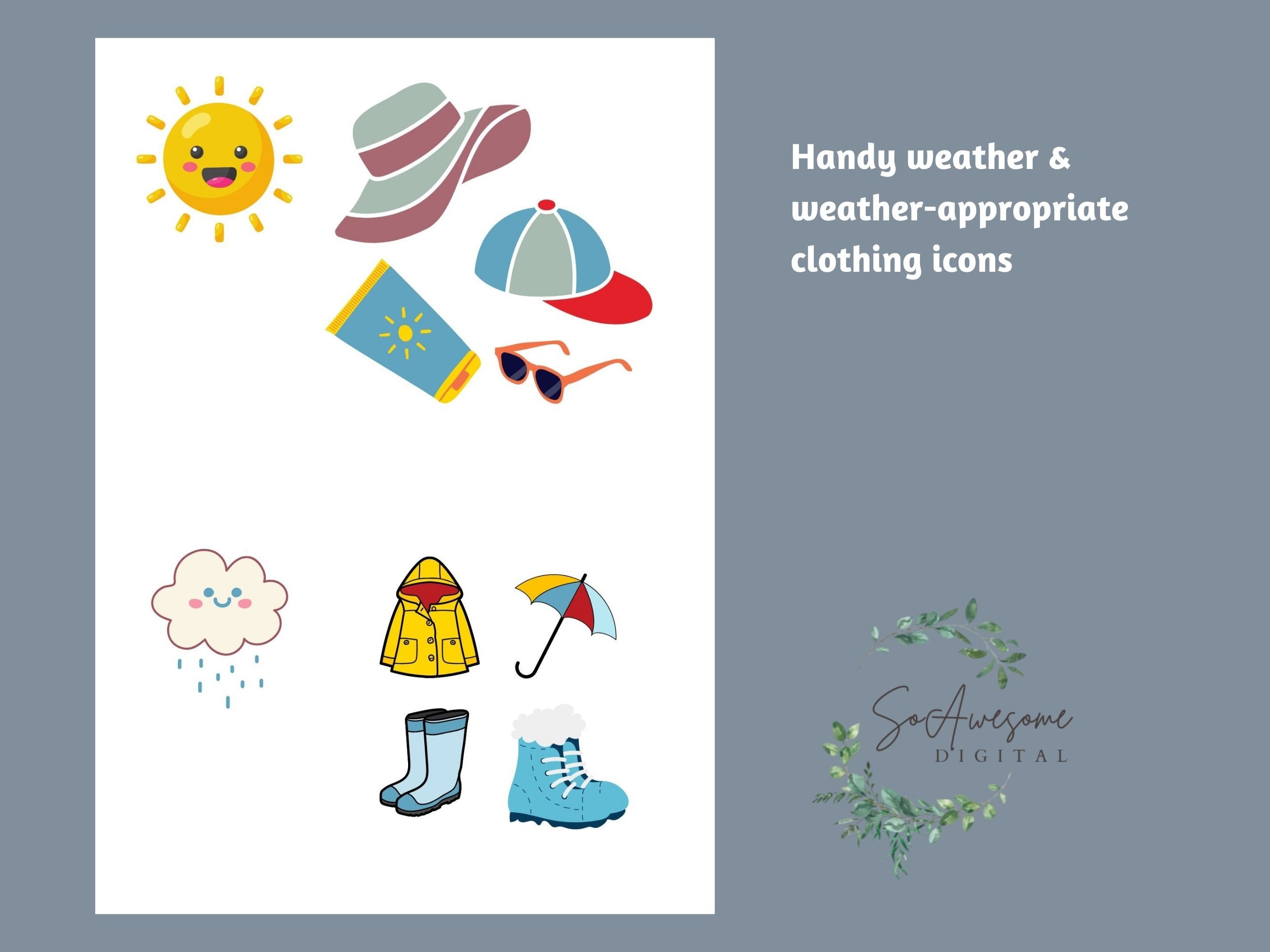 Digital Stickers for Kid's Daily Routine, Toddlers' Everyday Activity ...