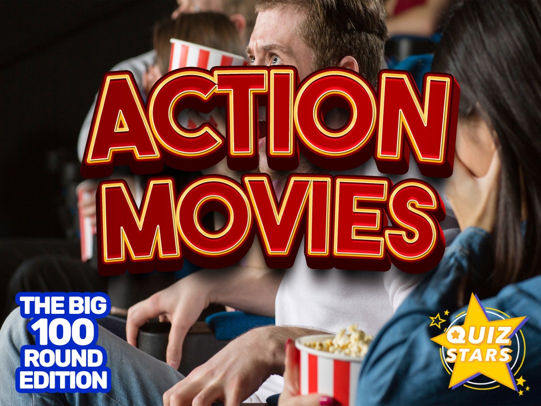 Our Action Movie Quiz is a Fun Trivia Game Perfect Gift for Movie/film ...