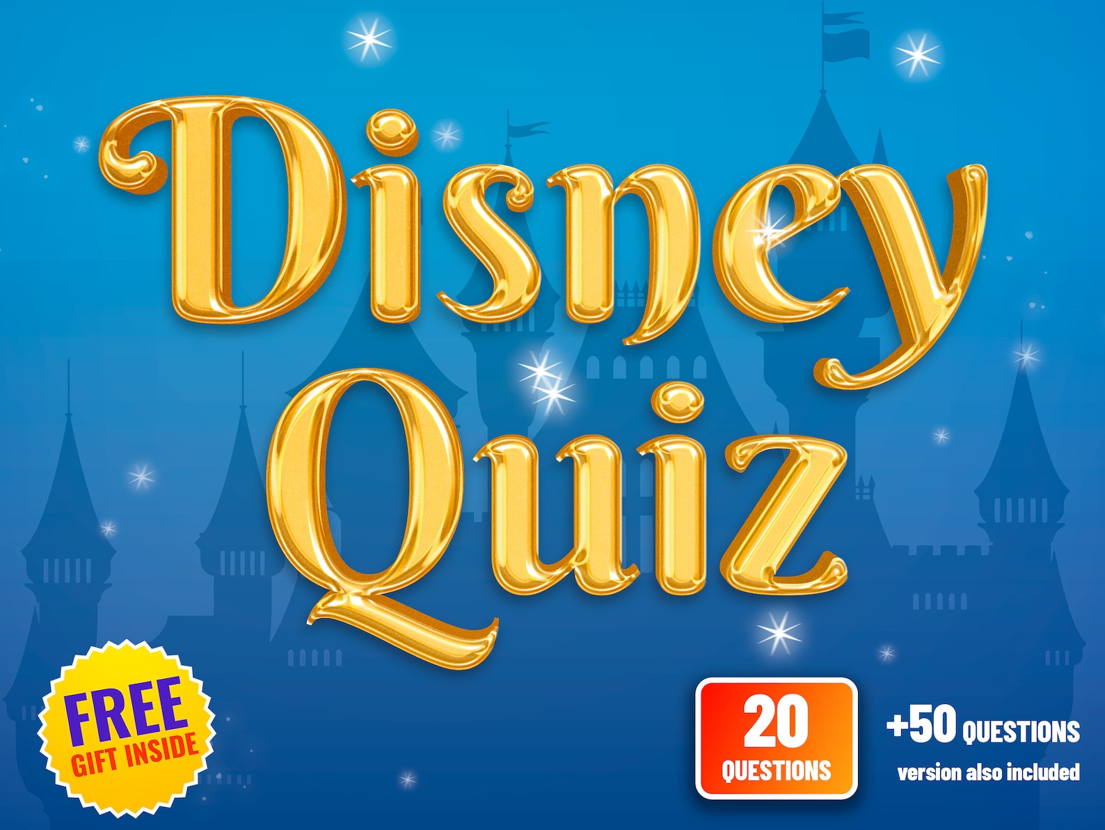 Disney Family Trivia Quiz Game, Powerpoint Download - Etsy