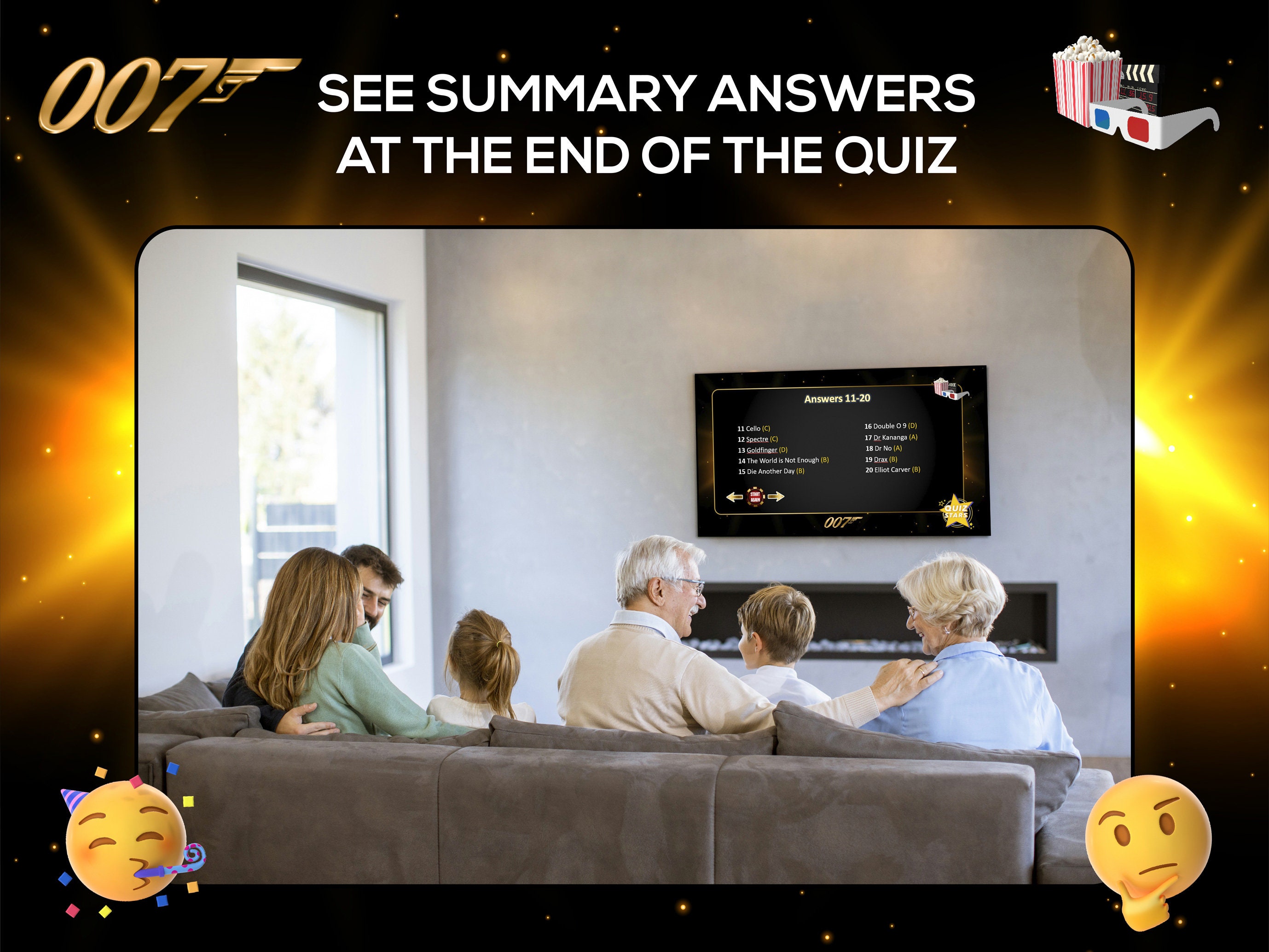 The Ultimate James Bond Trivia Quiz Experience. Powerpoint Download. - Etsy