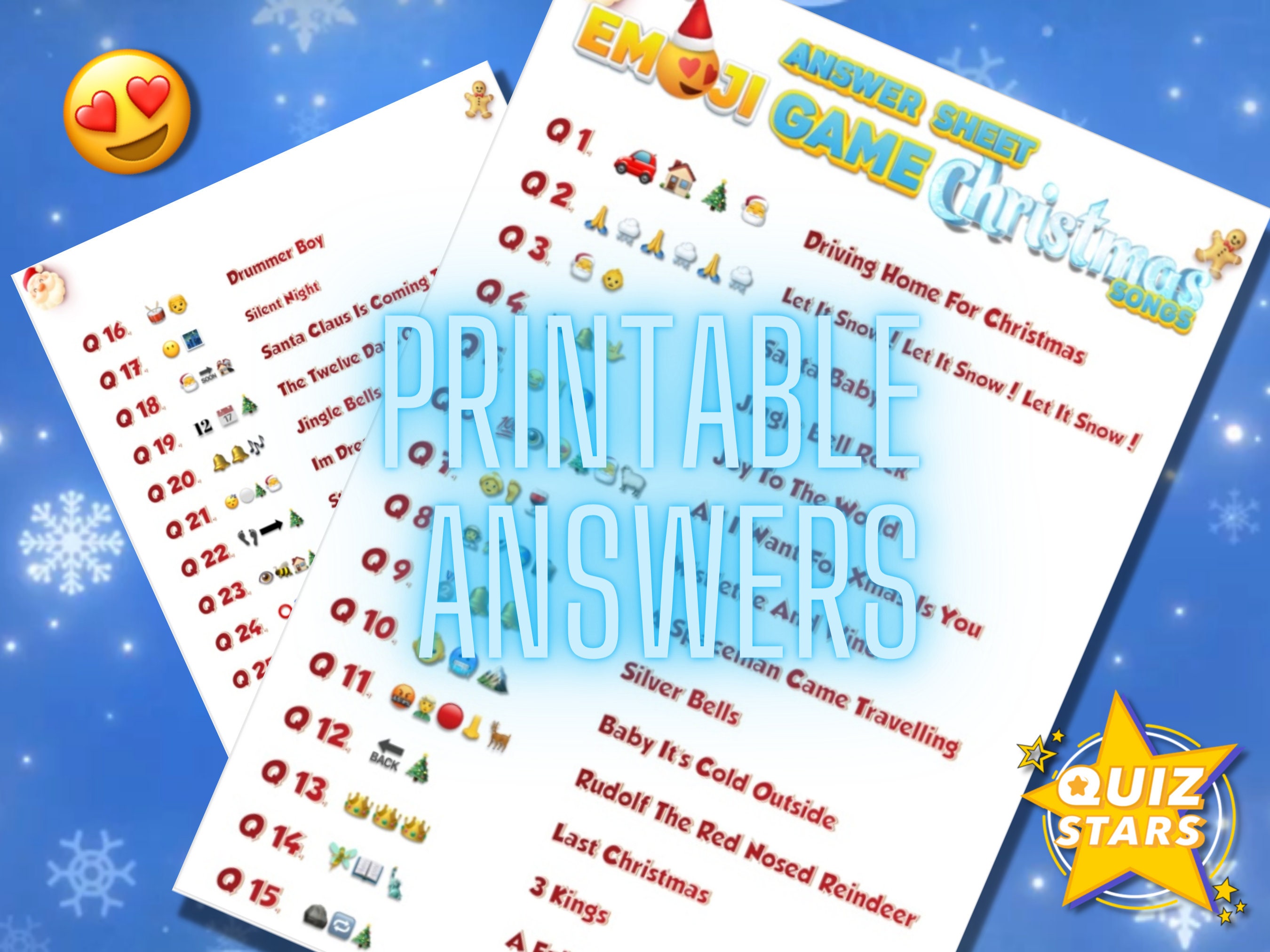 Incredible Christmas Emoji Quiz, Favourite Xmas Songs Trivia, Amazing ...